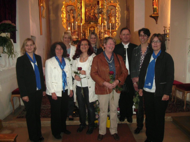 Rosen zur Begrüßung der neuen Mitglieder